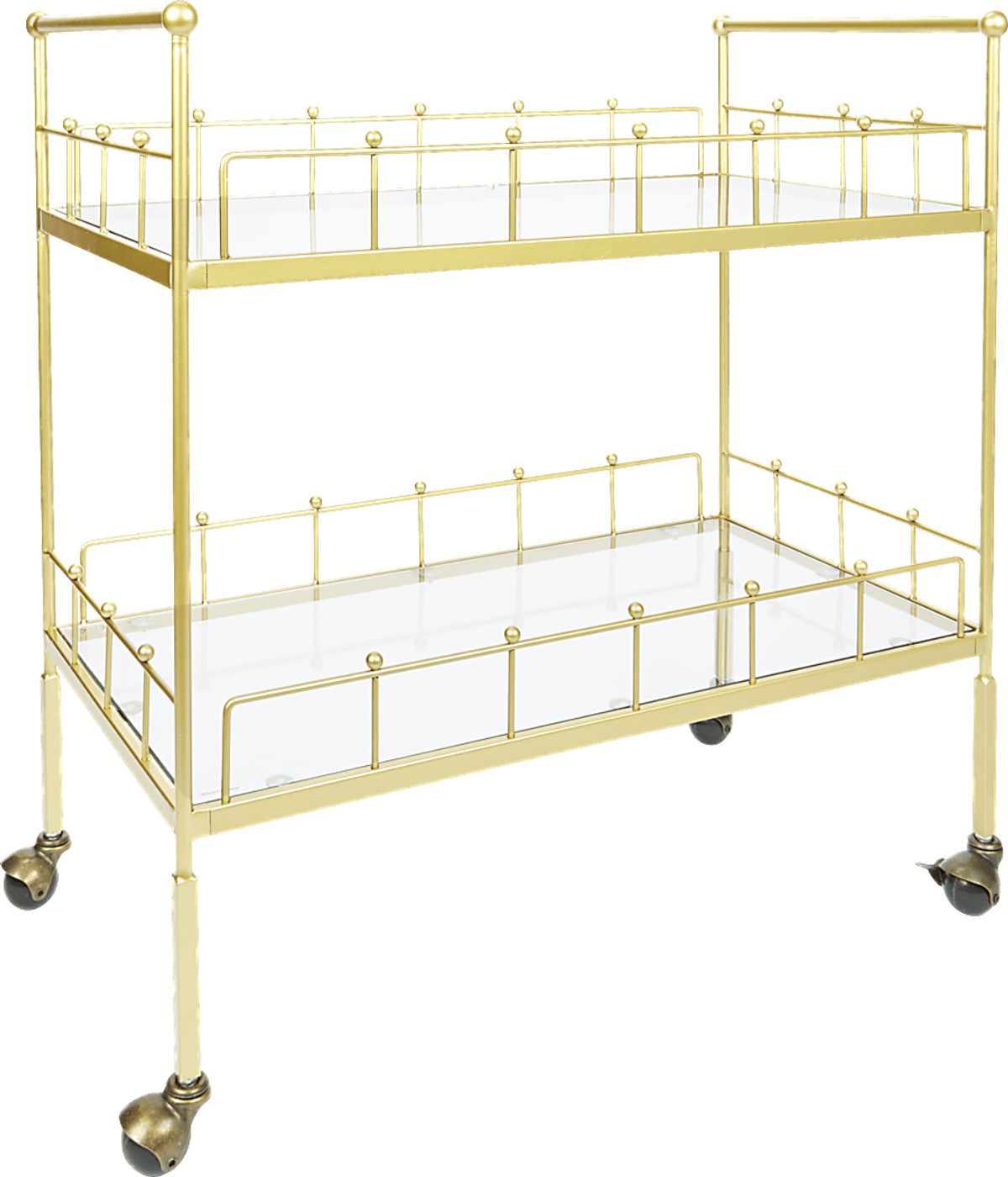 Glenleigh Gold Colors,Metal Bar Cart | Rooms to Go
