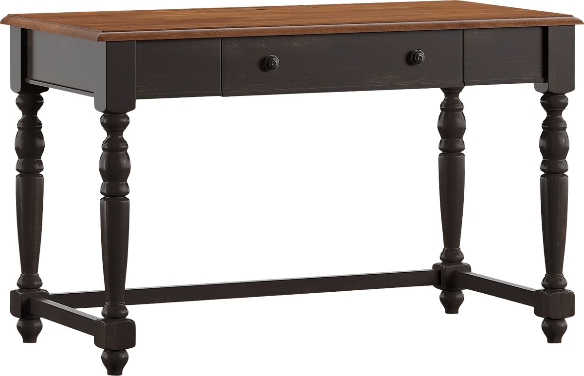 Glennon Brown Dark Wood Desk | Rooms to Go