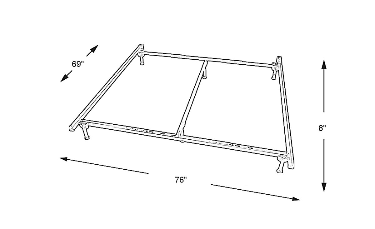 Glideaway Frames Q/K/Ckg Frame With Glides | Rooms to Go