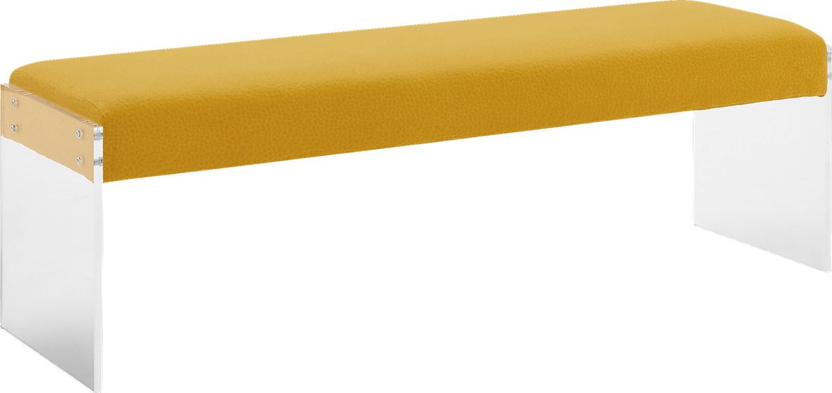 Glow Yellow Bench | Rooms to Go