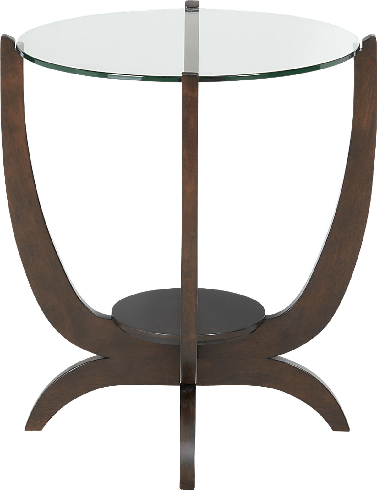 Glynnshire Brown Dark Wood Side Table - Rooms To Go