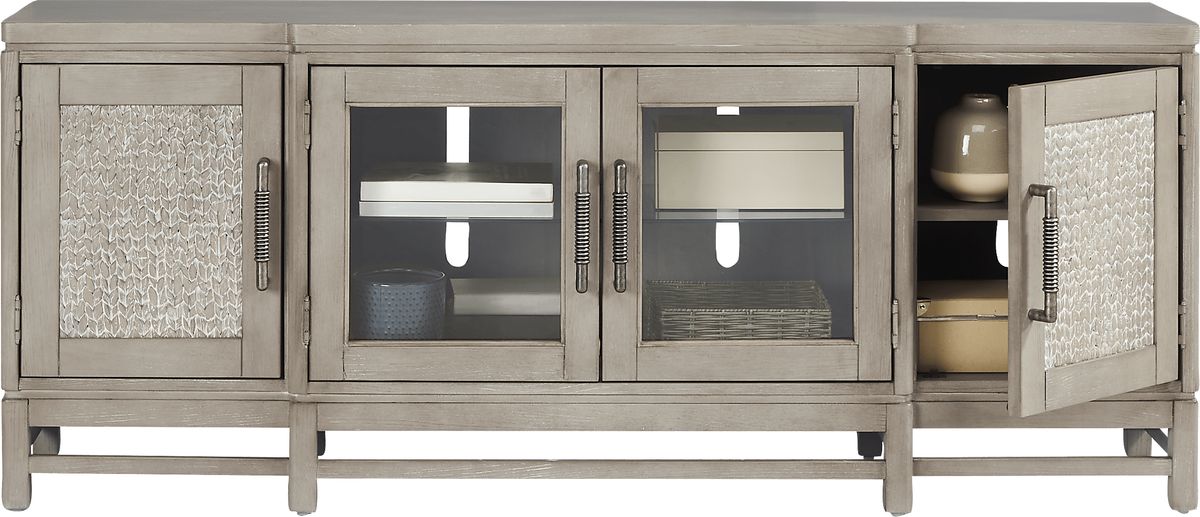 Golden Isles Gray Console | Rooms to Go