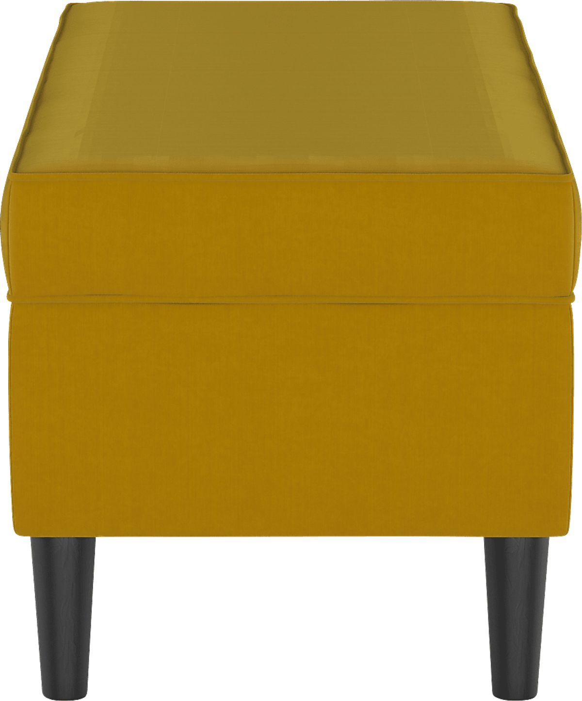 Golden Rust Dijon Yellow Storage Bench | Rooms to Go