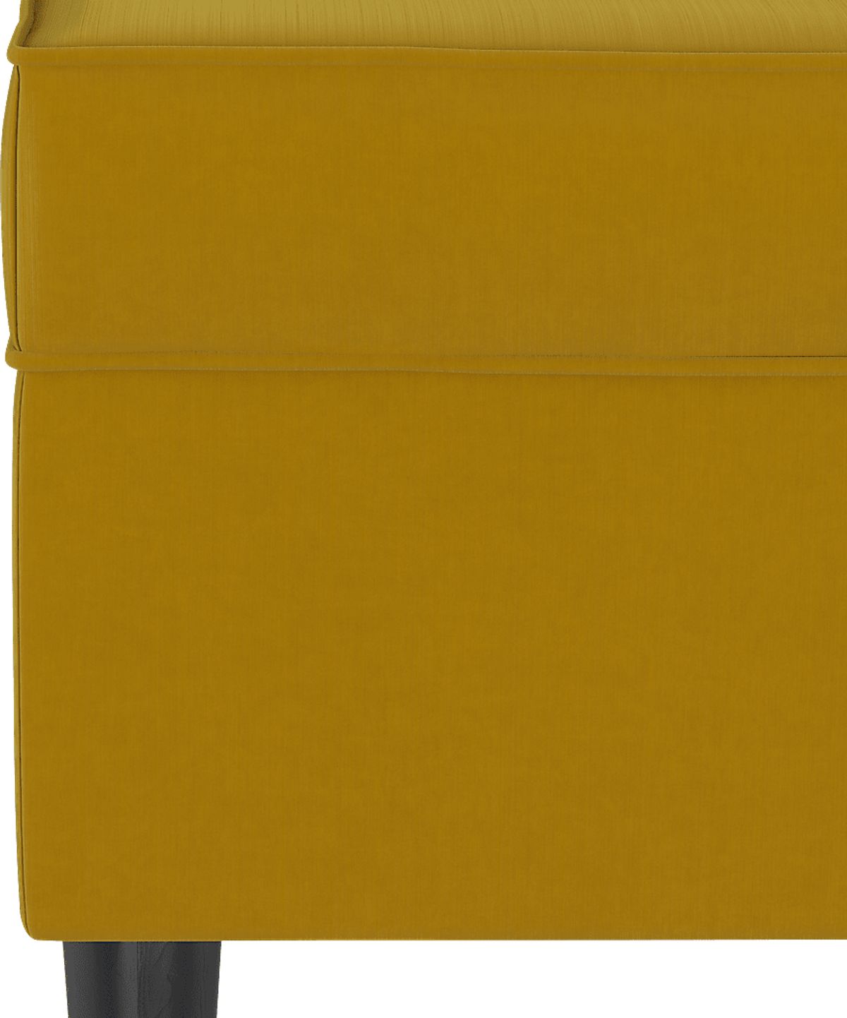 Golden Rust Dijon Yellow Storage Bench | Rooms to Go