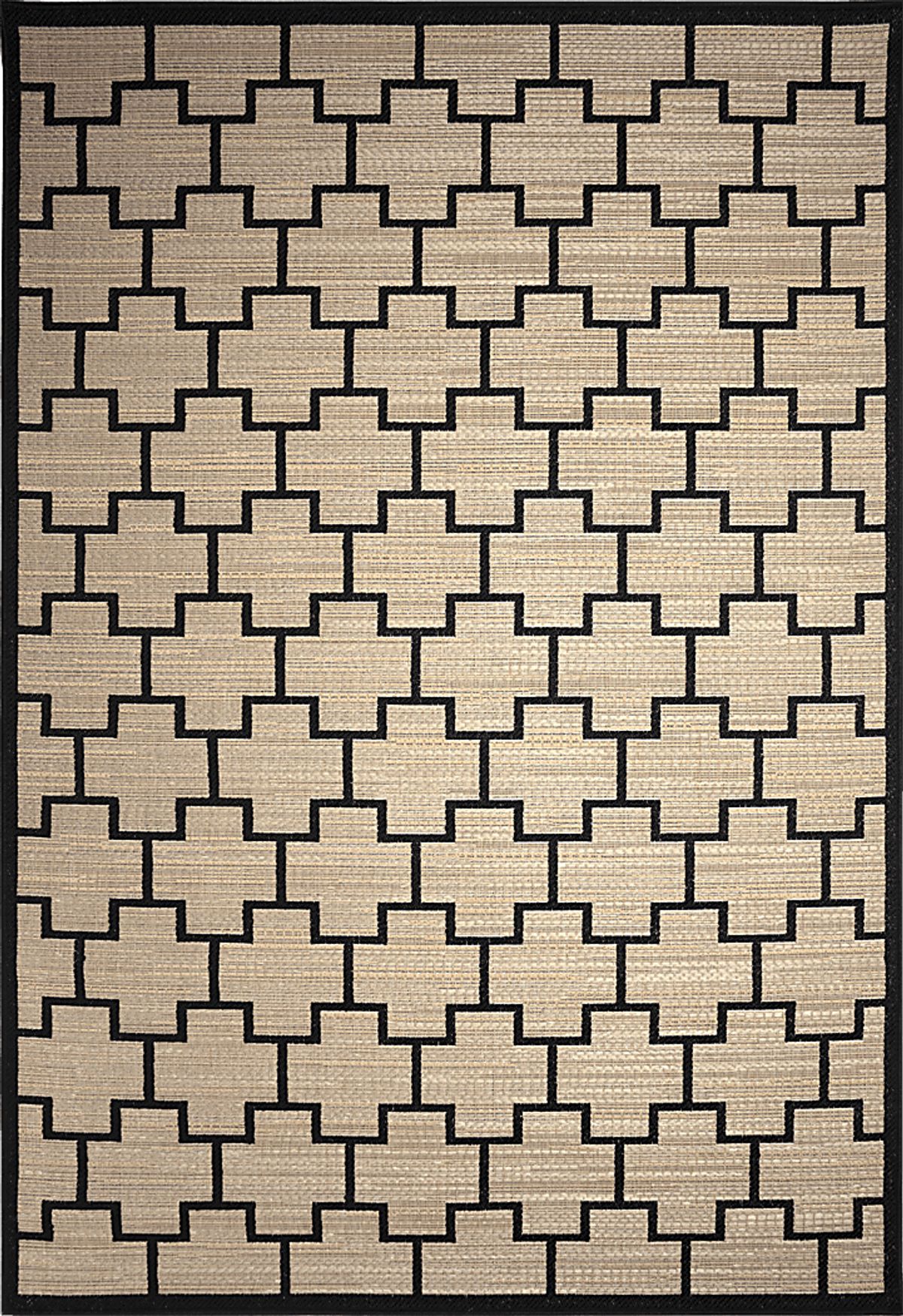 Golton Natural Beige,White Outdoor Rugs | Rooms to Go