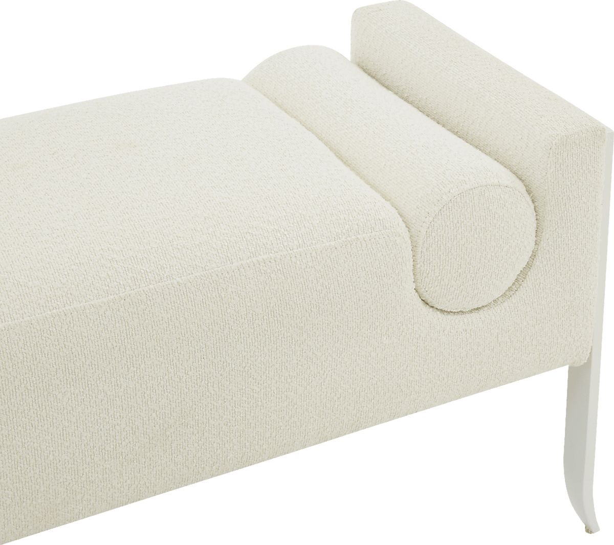 Grandey II Cream Beige Polyester Fabric Bench | Rooms to Go