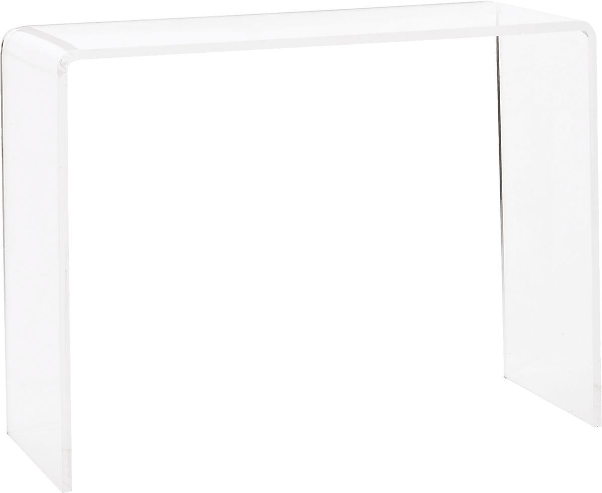 Grandton Clear White Sofa Table | Rooms to Go