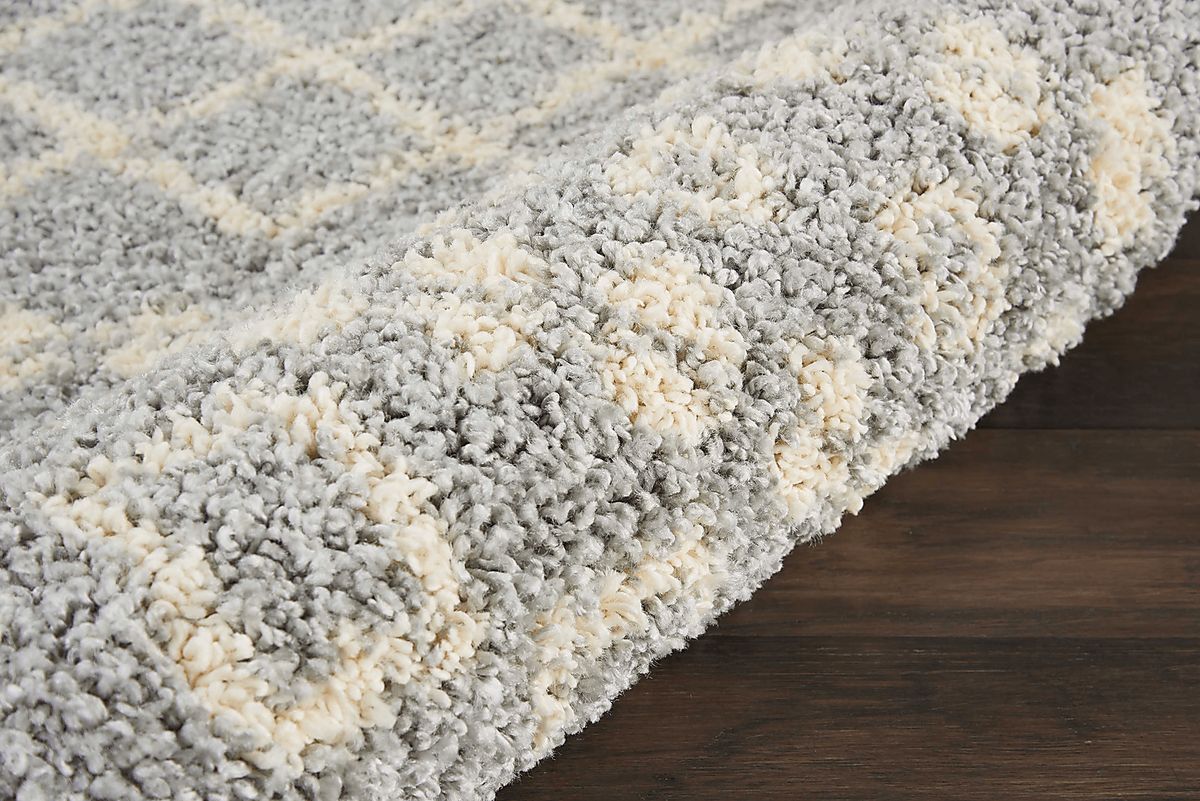 Graphic Patterns Silver Gray Rug | Rooms to Go