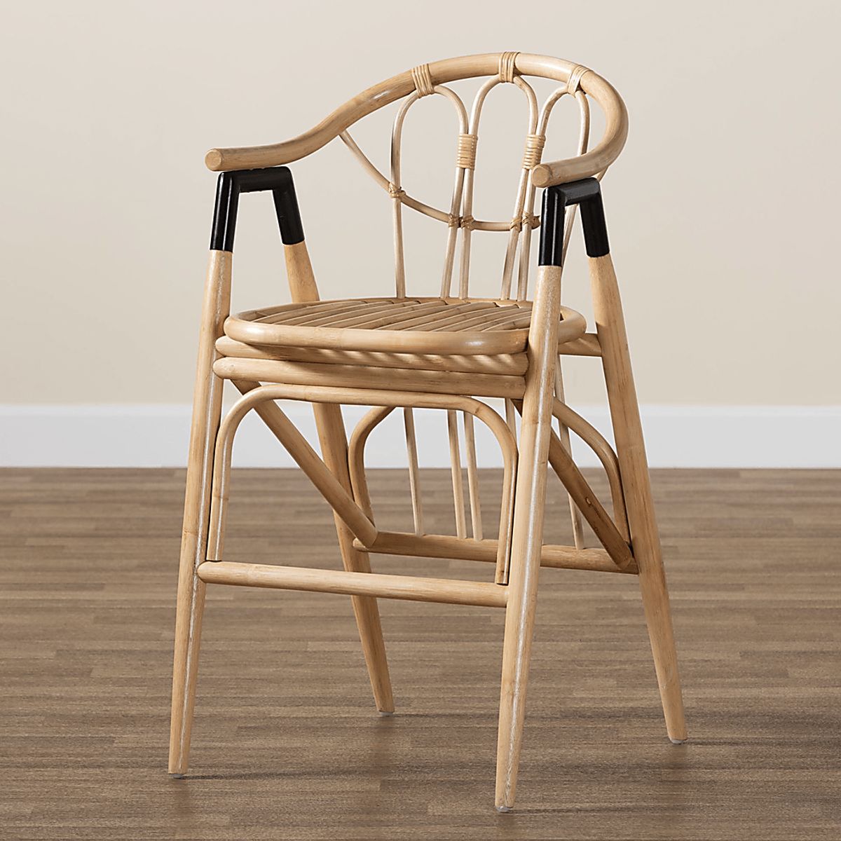 Graustark Natural Beige,White Counter Stool | Rooms to Go
