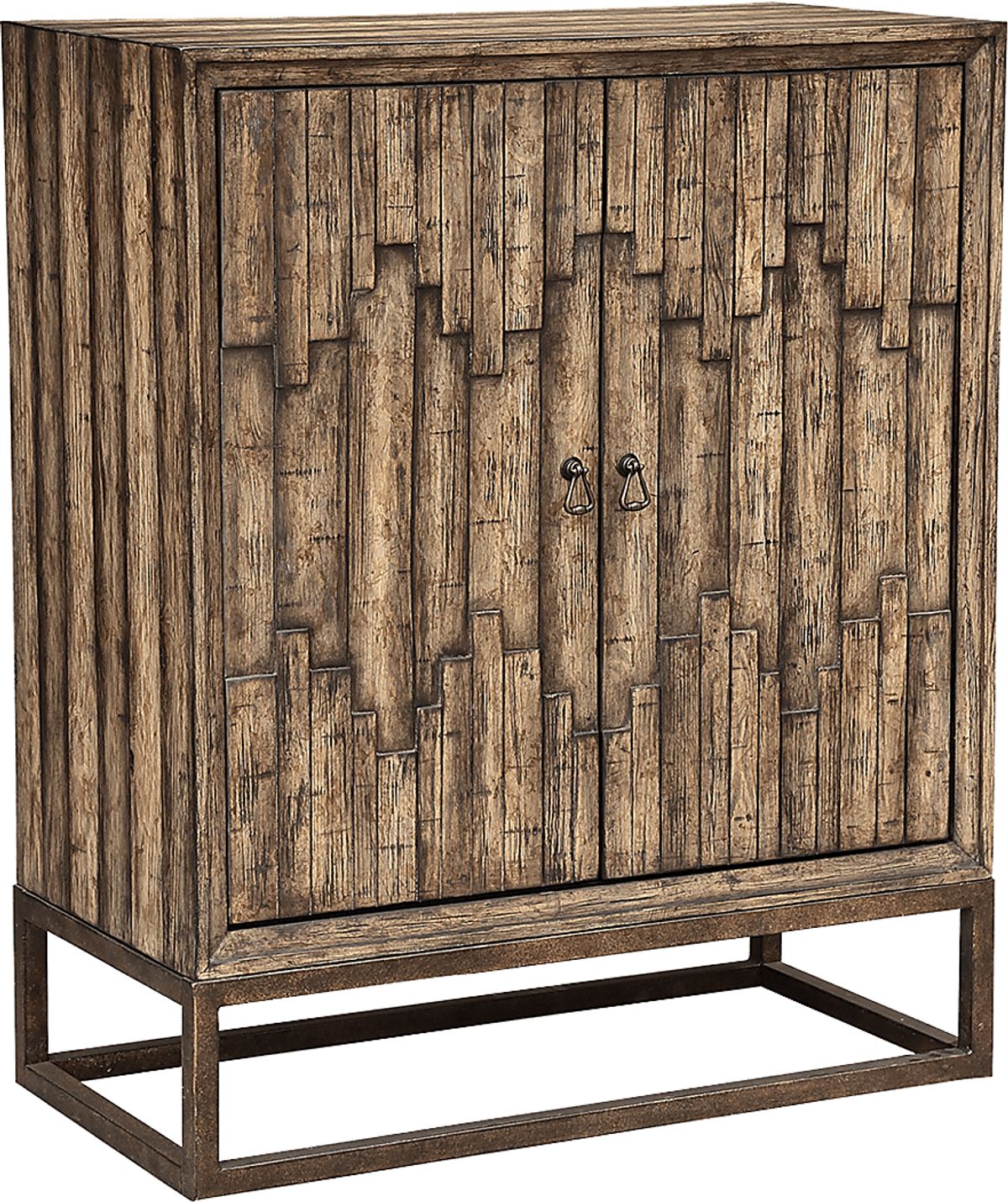 Graybecker Brown Dark Wood Wine Cabinet | Rooms to Go