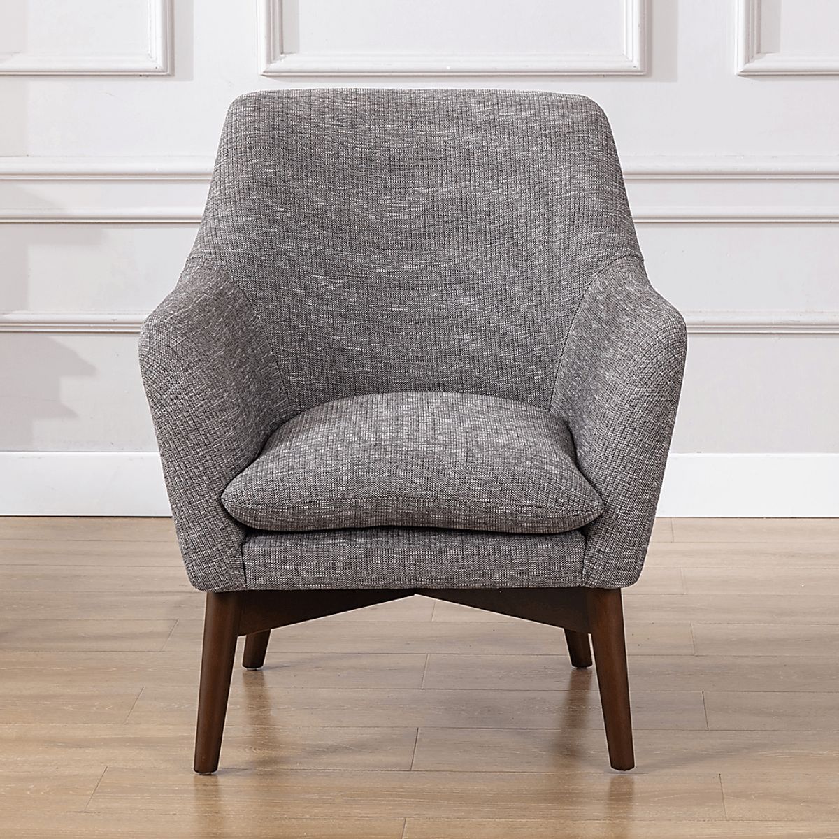 Grayslake Gray Polyester Fabric Accent Chair | Rooms to Go