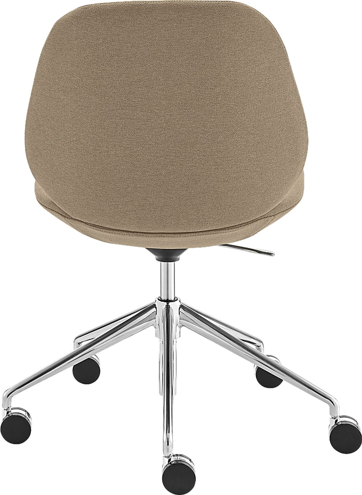 Greely Taupe Beige Polyester Fabric Desk Chair | Rooms to Go