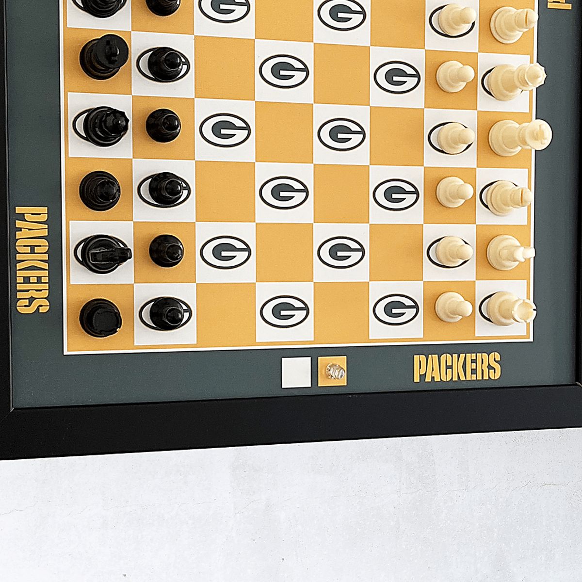 Nfl Magnetic Chess Set Green,White,Yellow Artwork | Rooms to Go