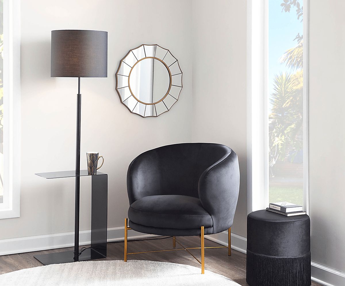 Greenbower Black Floor Lamp | Rooms to Go