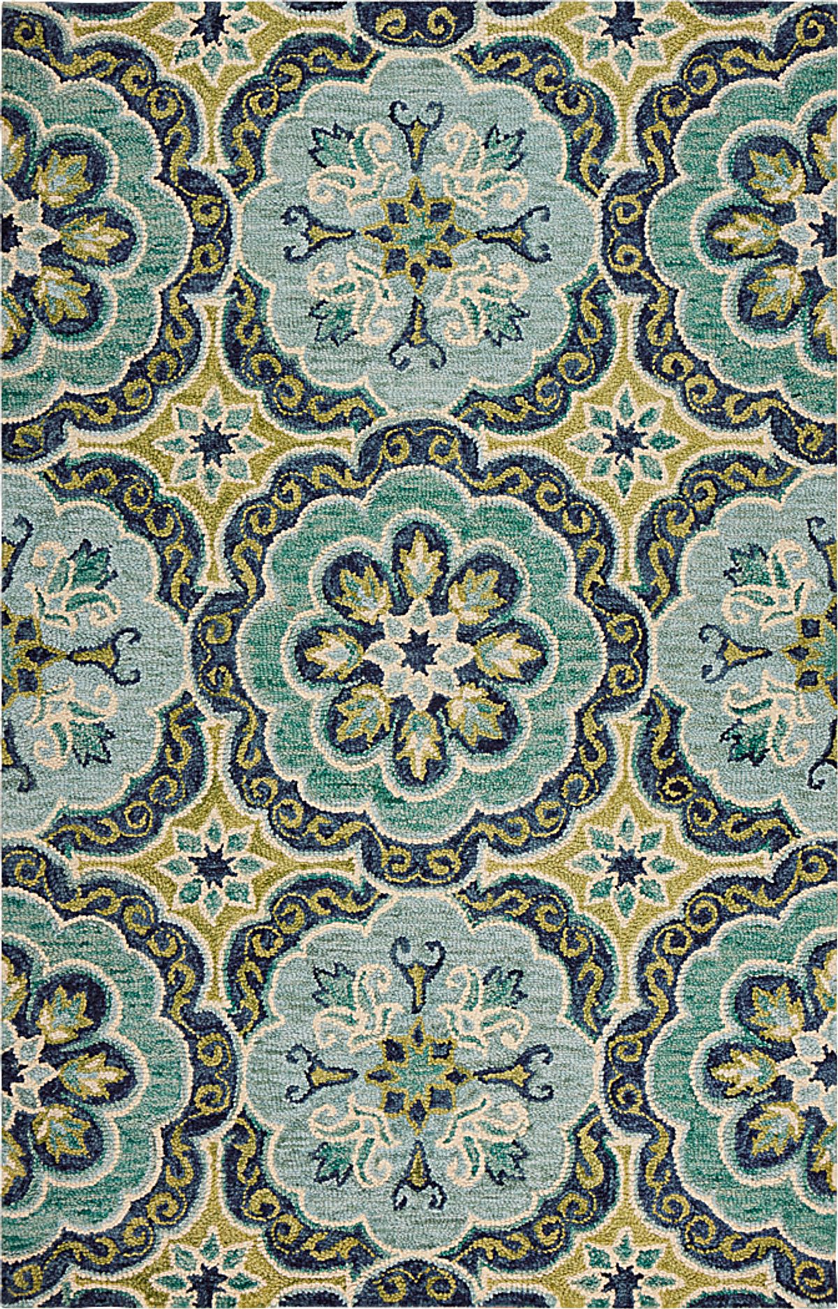 Greeva Blue Rug | Rooms to Go
