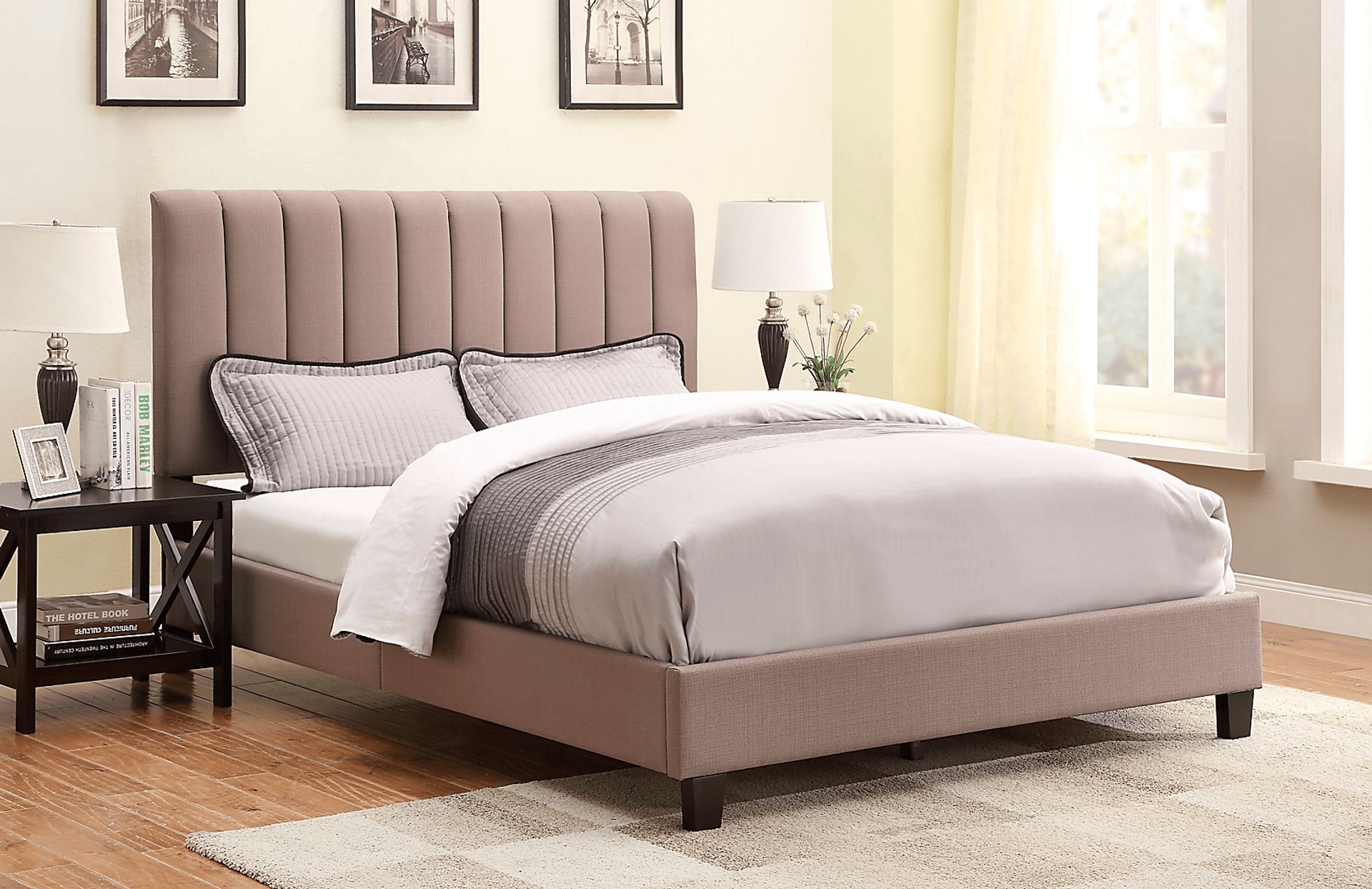 Greta Mocha Brown Colors Queen Bed | Rooms to Go