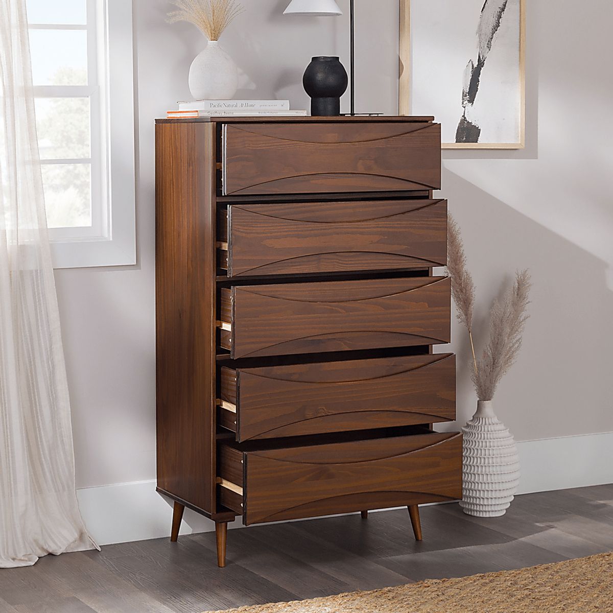 Grevilla Walnut Dark Wood Chest | Rooms to Go