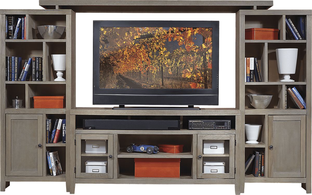 Greyfield Gray 4 Pc Wall Unit | Rooms to Go