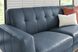 Greyson 3 Pc Blue Leather Living Room Set With Sofa, Loveseat, Chair ...