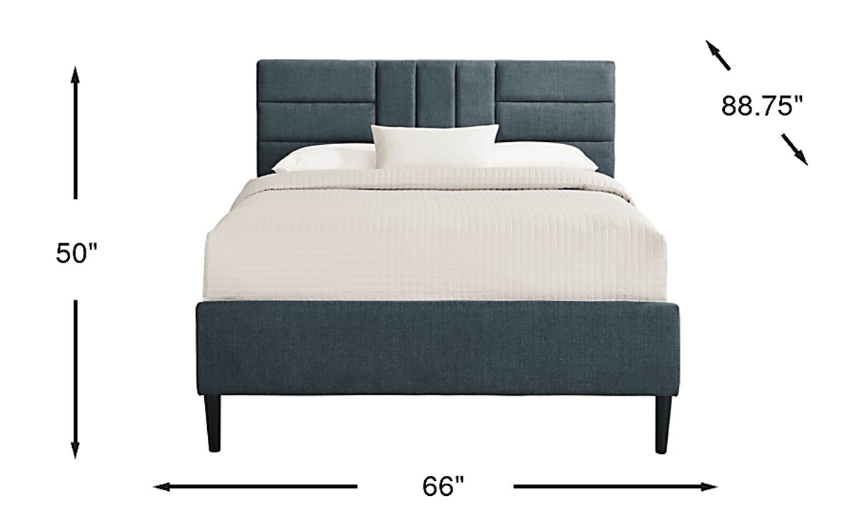 Greystone Heights Blue Queen Bed | Rooms to Go