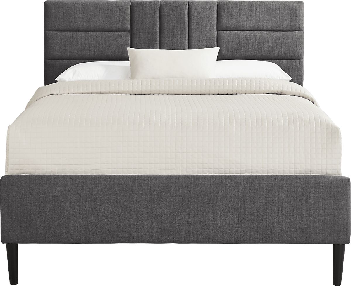 Greystone Heights Dark Gray King Bed | Rooms to Go