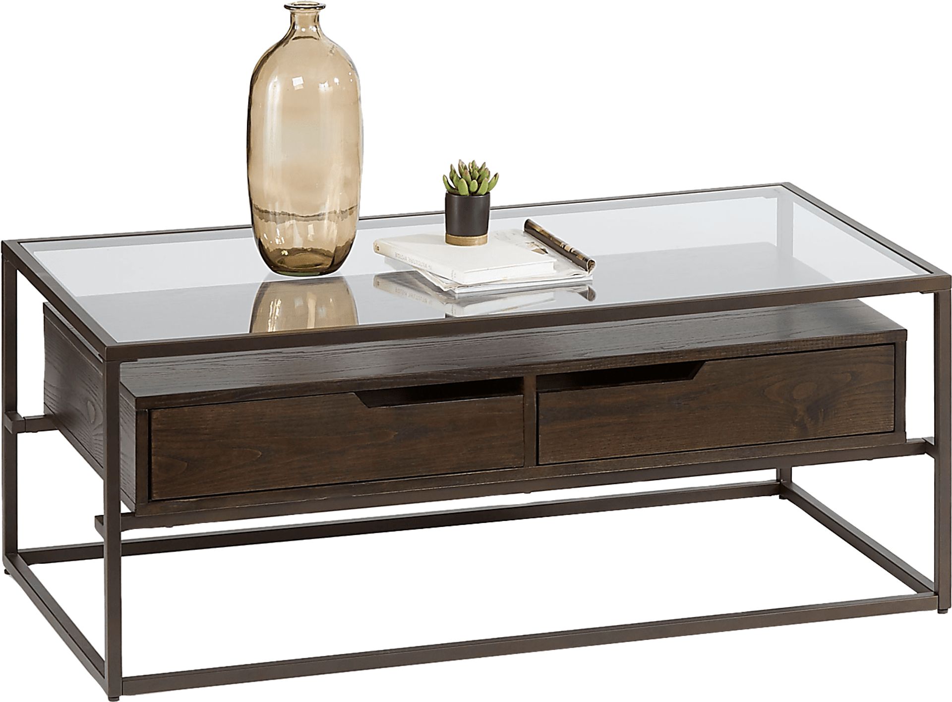 Greywing Brown Dark Wood Cocktail Table | Rooms to Go