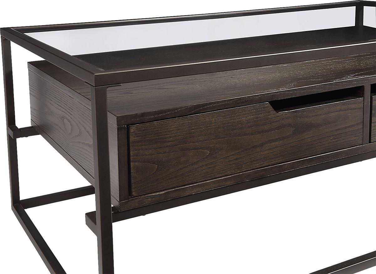 Greywing Brown Dark Wood Cocktail Table | Rooms to Go