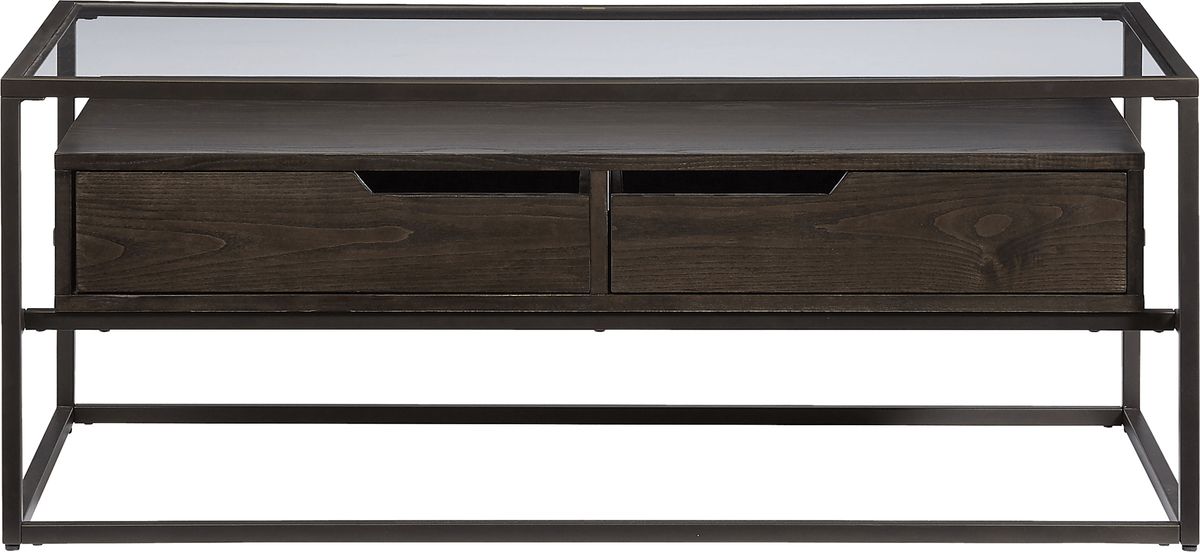 Greywing Brown Dark Wood Cocktail Table | Rooms to Go
