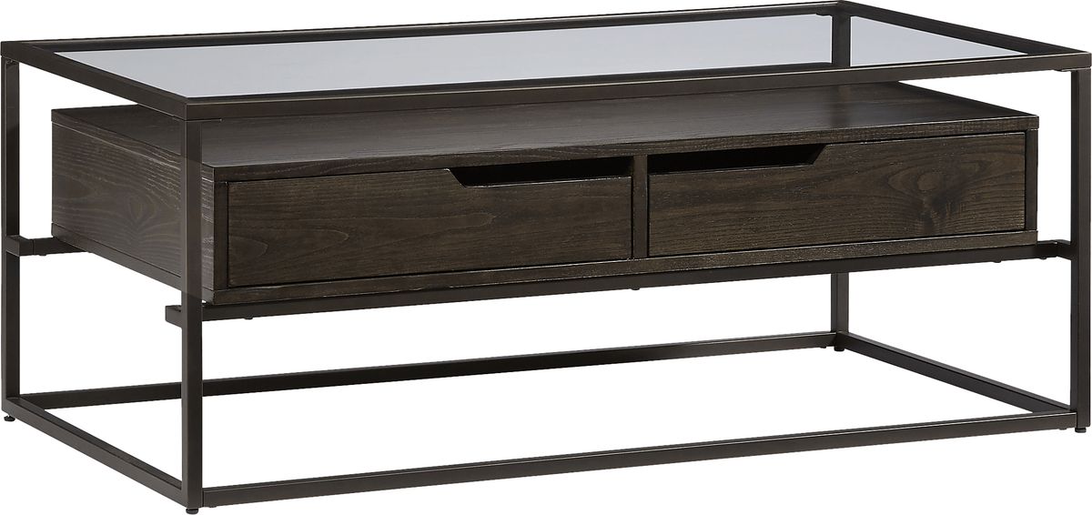 Greywing Brown Dark Wood Cocktail Table | Rooms to Go