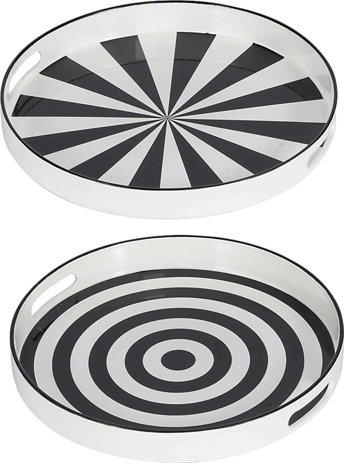 Grimtol Black,White Tray | Rooms to Go