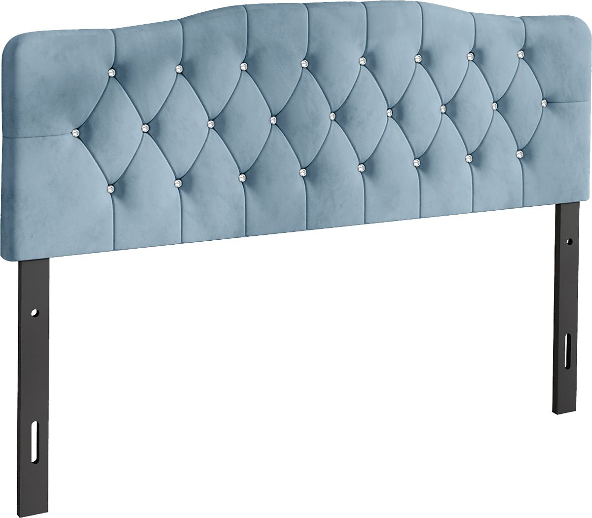Grissom Blue Colors Polyester Fabric Queen Headboard | Rooms to Go