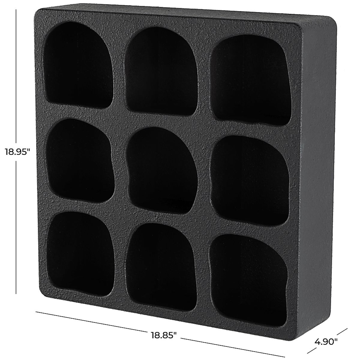 Gudin I Black Wall Shelf | Rooms to Go