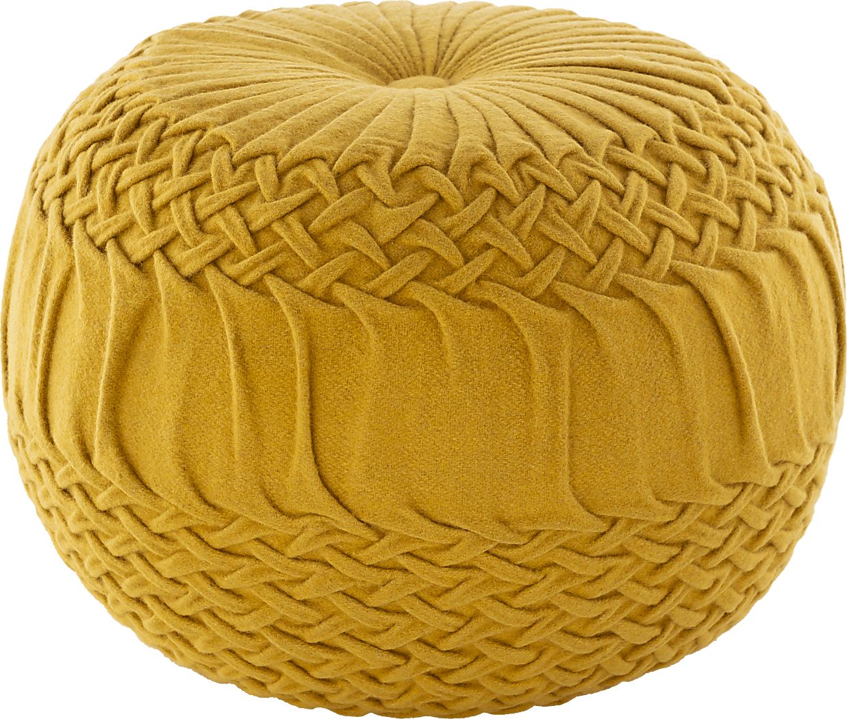 Guildwood Mustard Ottoman - Rooms To Go