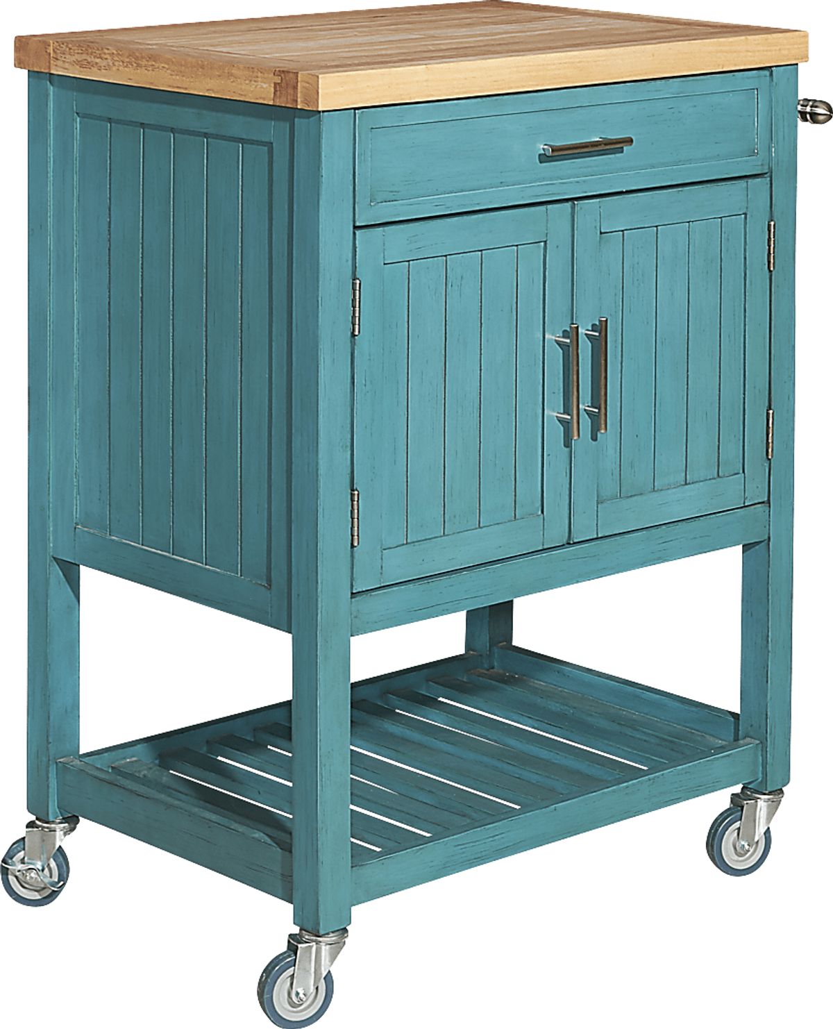 Gwendoline Teal Colors Bar Cart | Rooms to Go