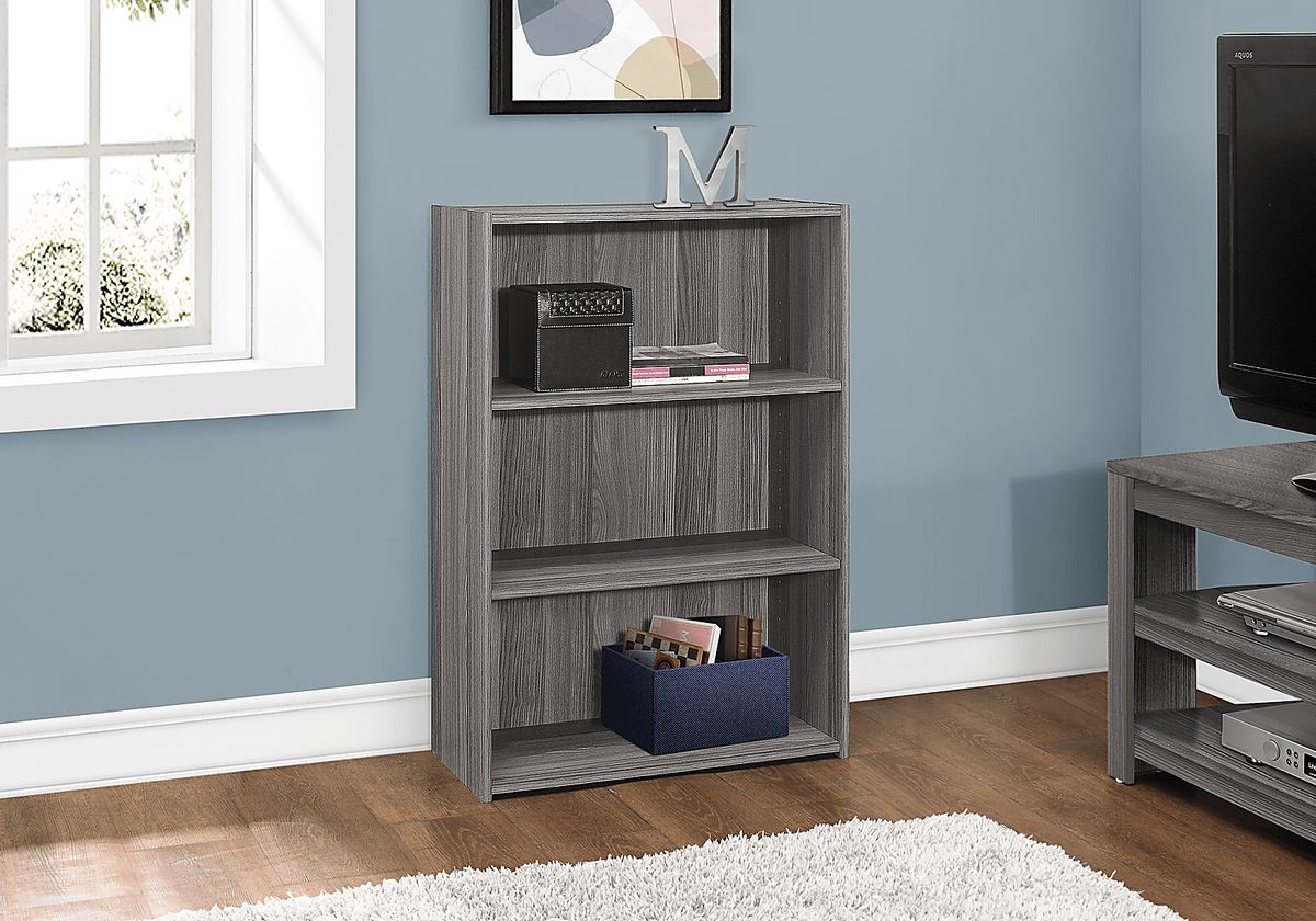 Gwynnwood Gray Bookcase | Rooms to Go