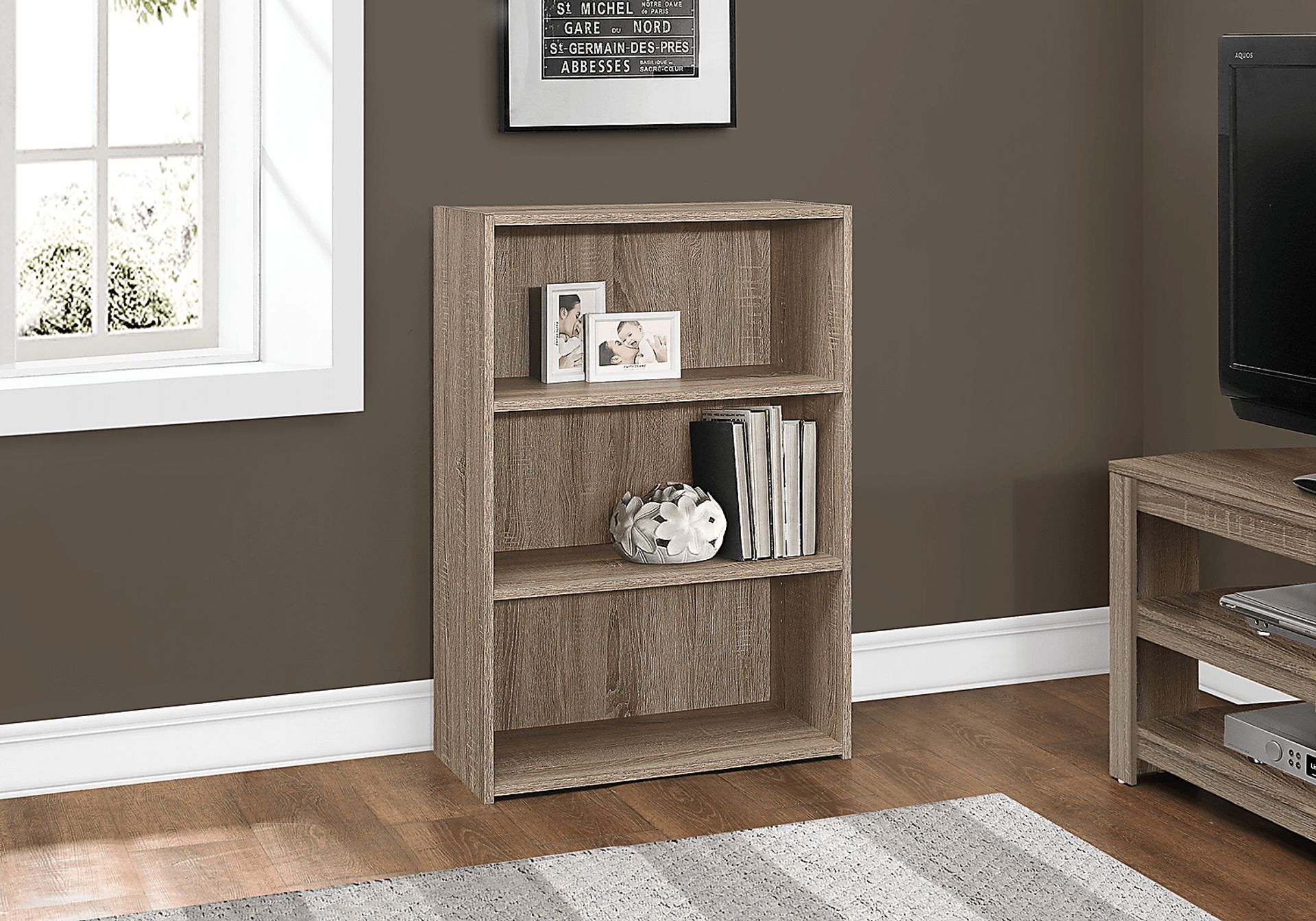 Gwynnwood Taupe Colors,Light Wood Bookcase | Rooms to Go
