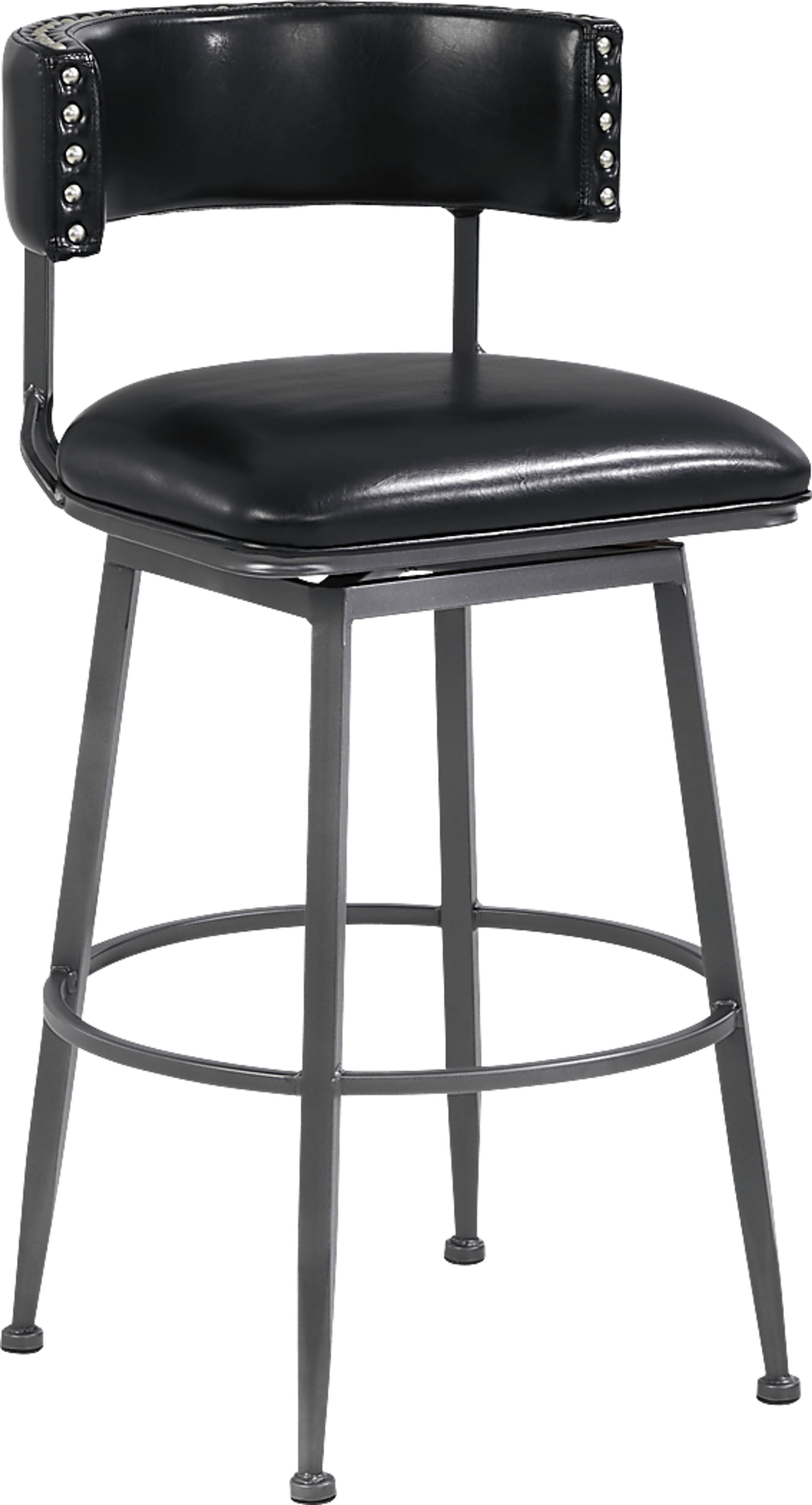 Hackberry Black Swivel Bar Height | Rooms to Go