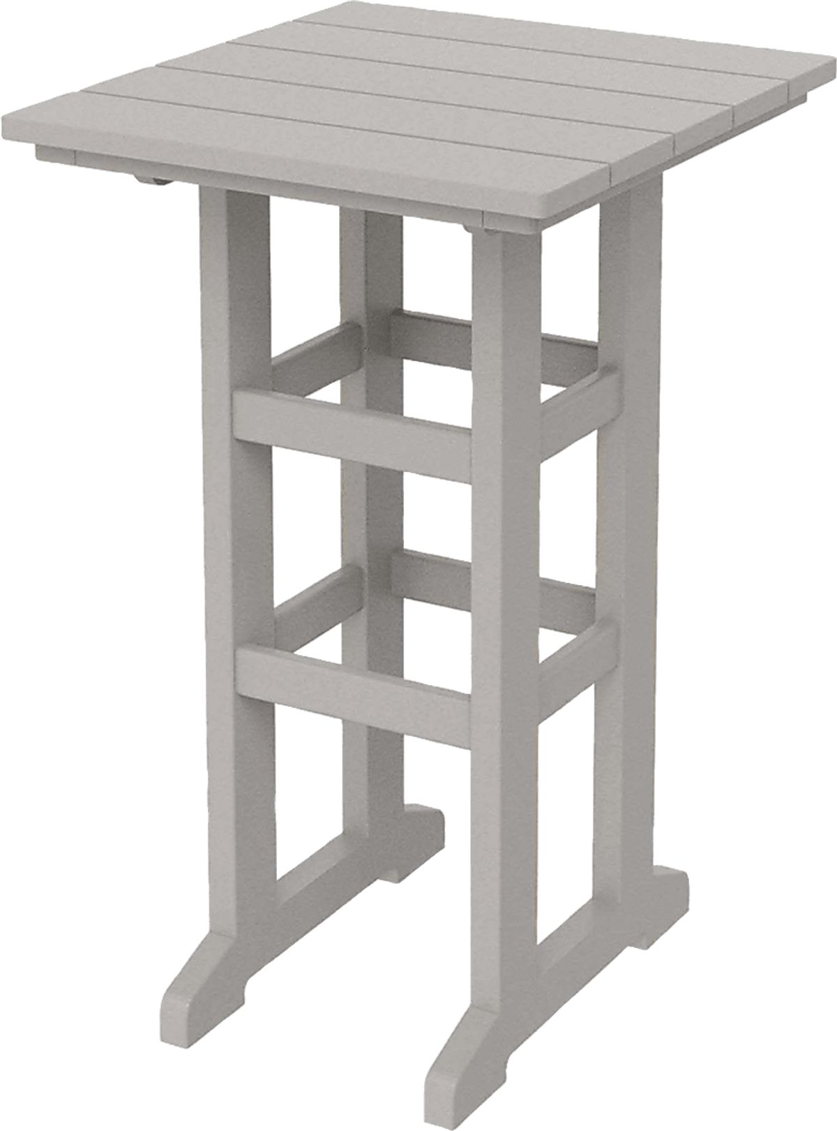 Haisai Gray Plastic Outdoor Bar Table | Rooms to Go