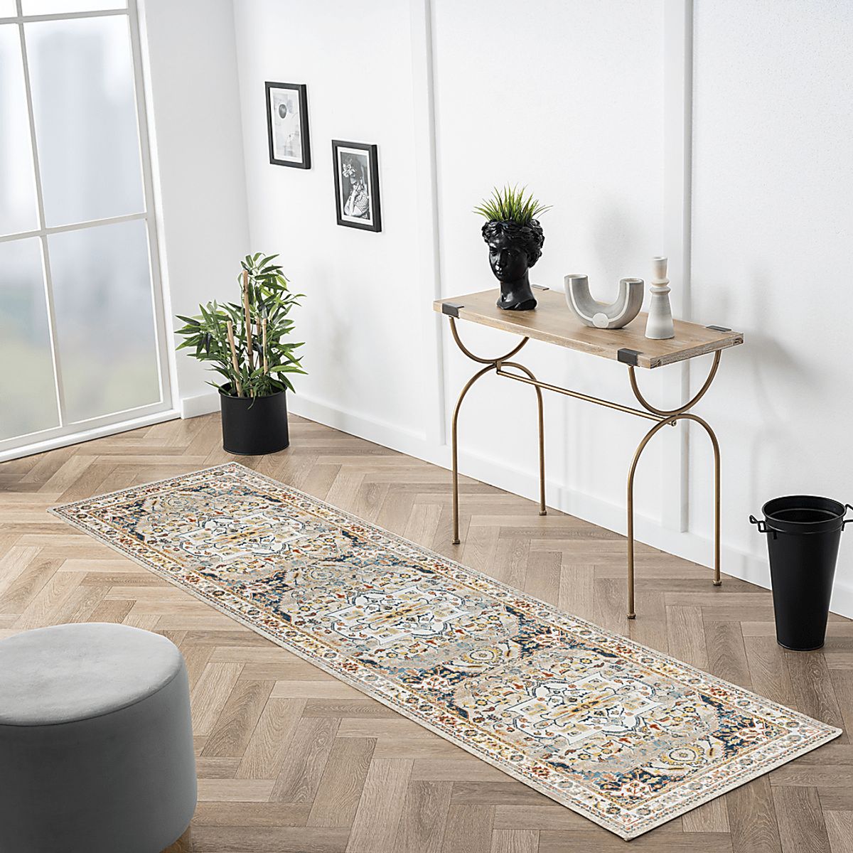 Haisam Blue,Gray,Ivory,Rust Beige,Blue,Gray,Red Rugs | Rooms to Go