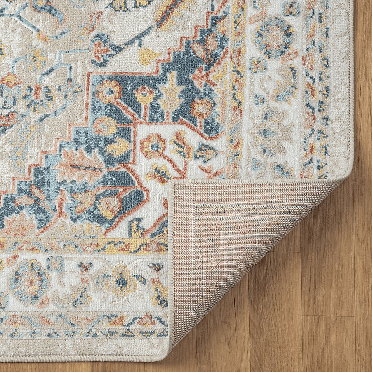 Haisam Blue,Gray,Ivory,Rust Beige,Blue,Gray,Red Rugs | Rooms to Go