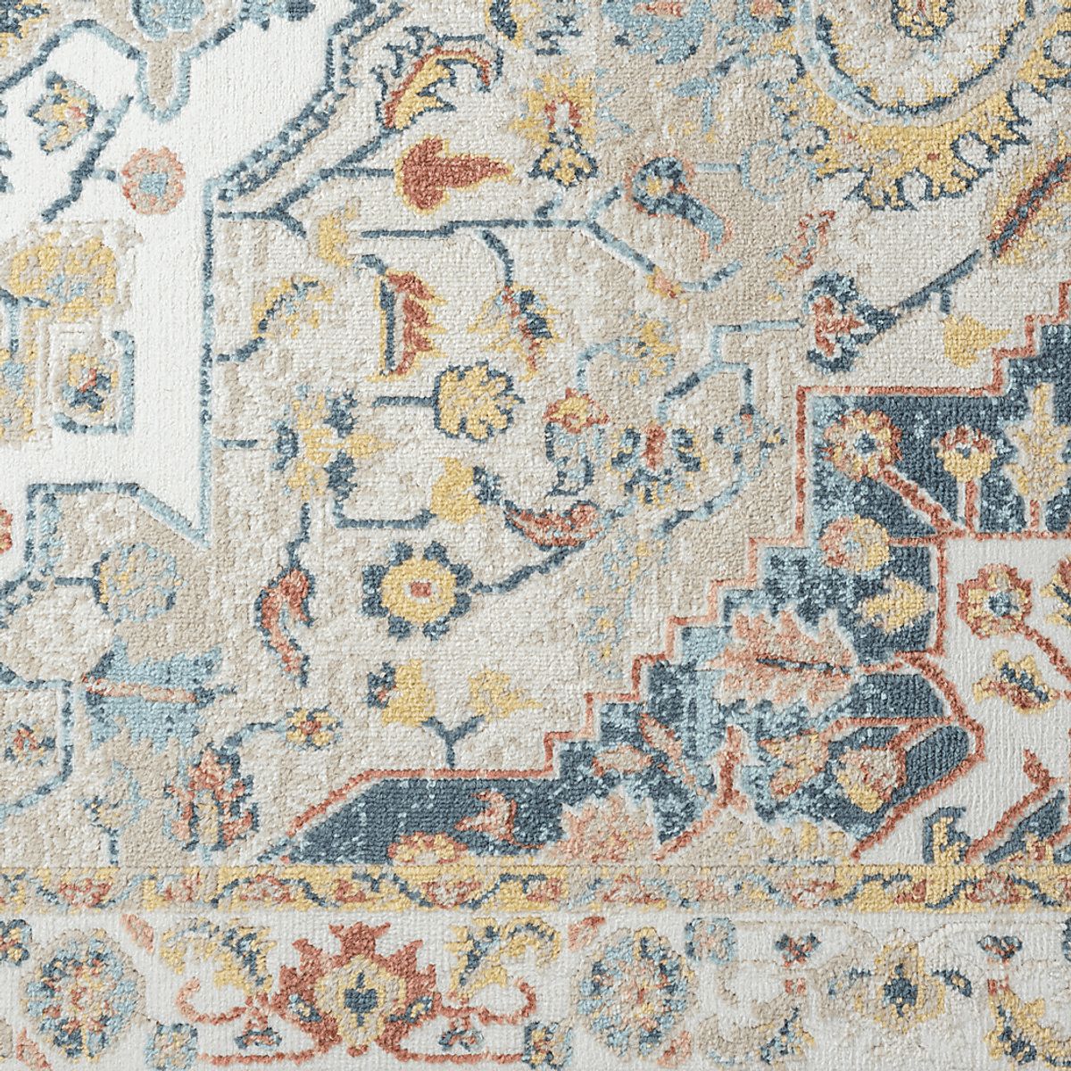 Haisam Blue,Gray,Ivory,Rust Beige,Blue,Gray,Red Rugs | Rooms to Go