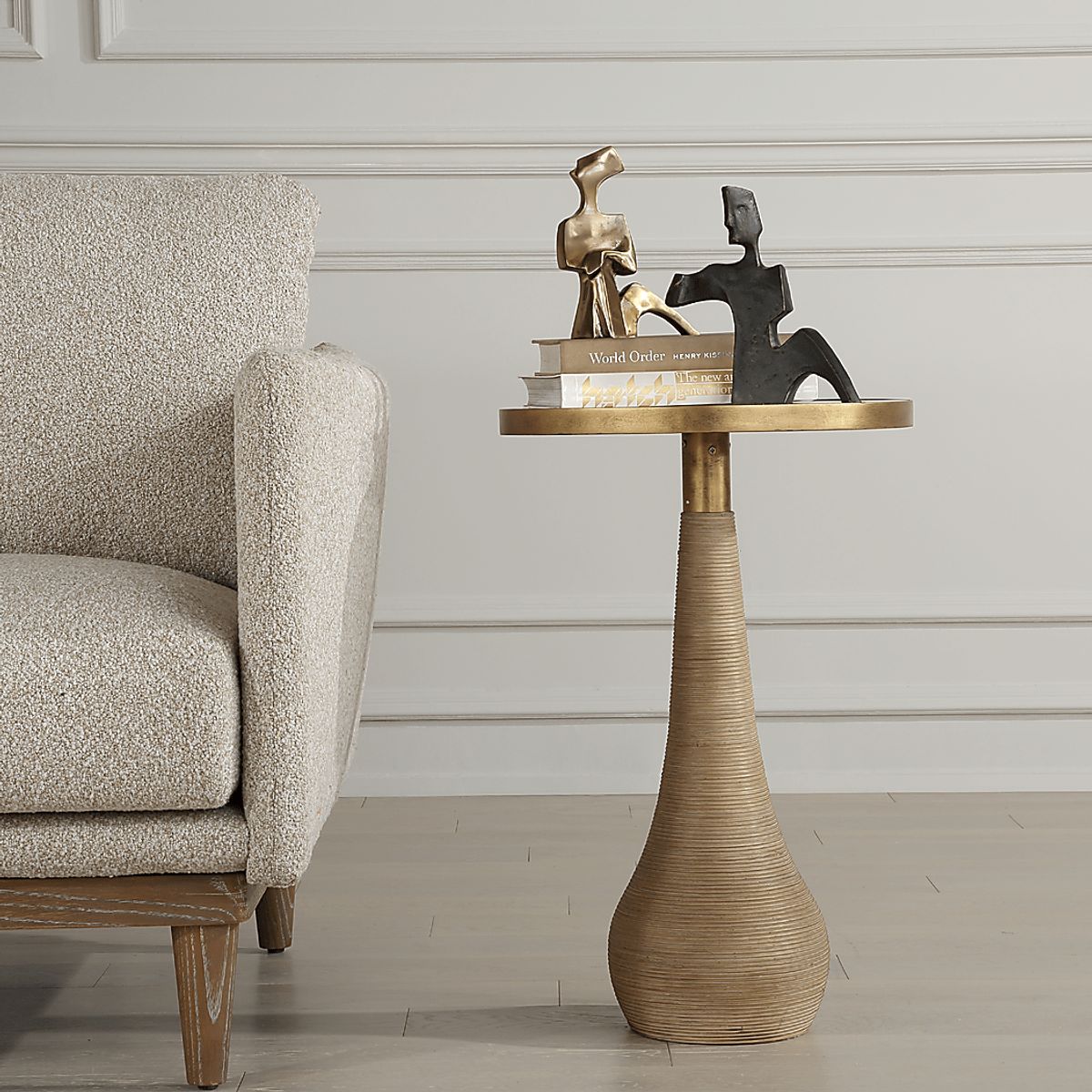 Haisha Brass Accent Table | Rooms to Go