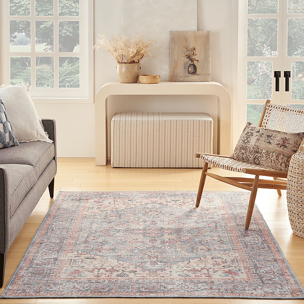 Haleigh Elle Blue Rugs | Rooms to Go