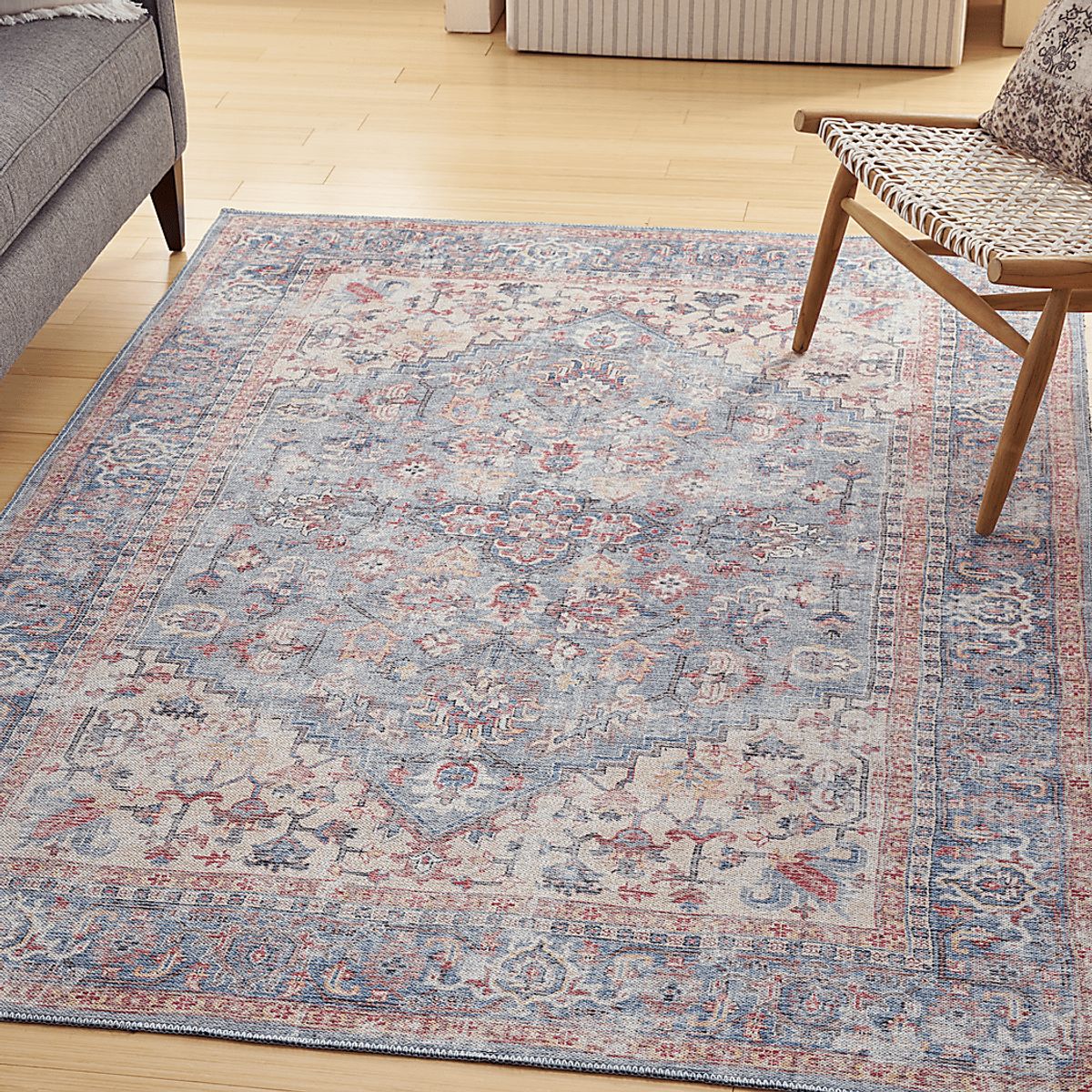 Haleigh Elle Blue Rugs | Rooms to Go