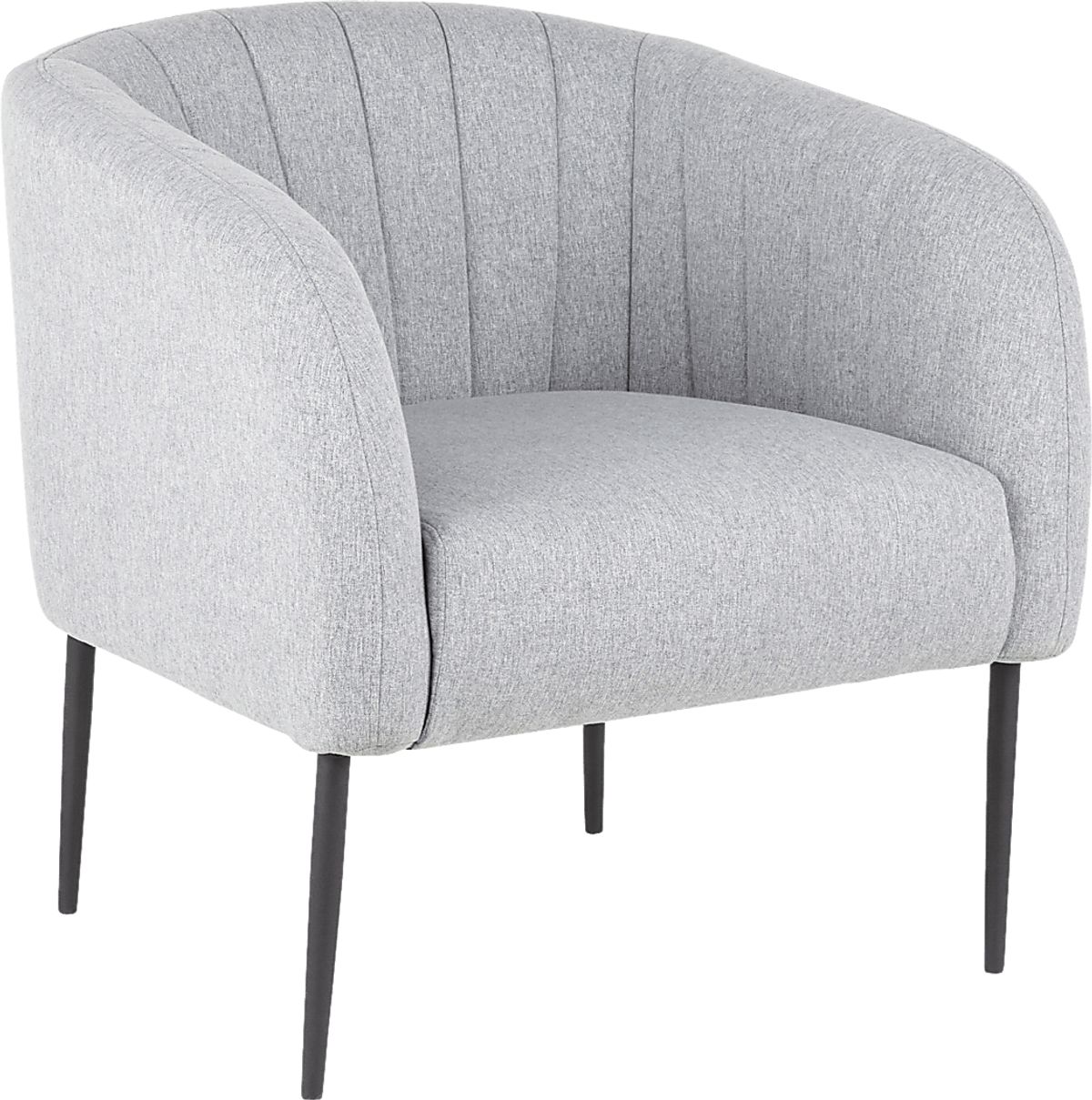 Halliard Gray Polyester Fabric Accent Chair | Rooms to Go