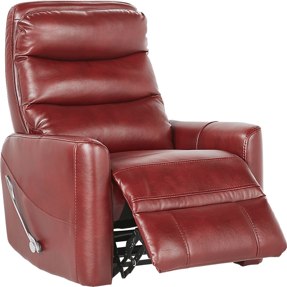 Hampstead Red Polyester,Polyurethane Fabric Recliner | Rooms to Go