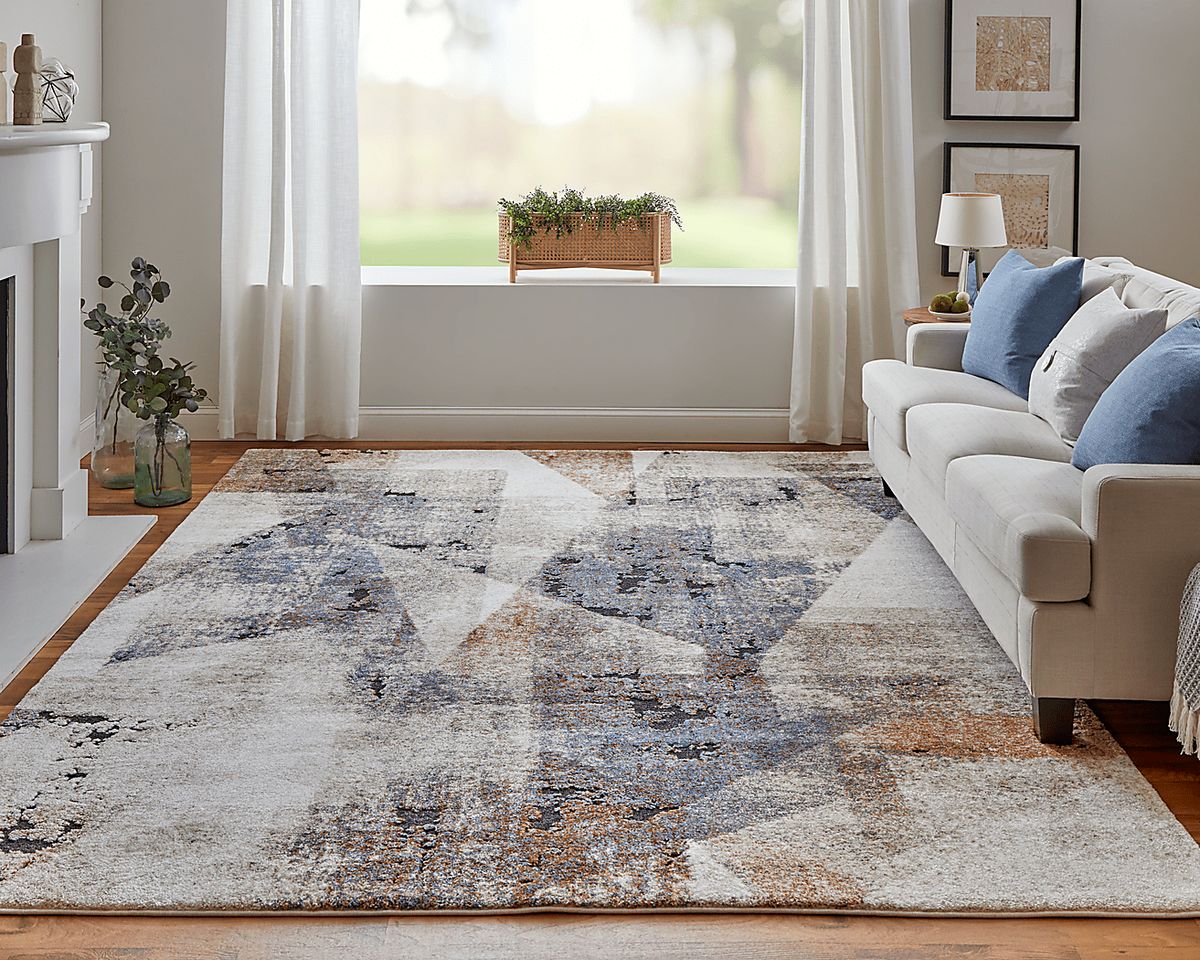 Hanby Multi Polypropylene Fabric Rug | Rooms to Go