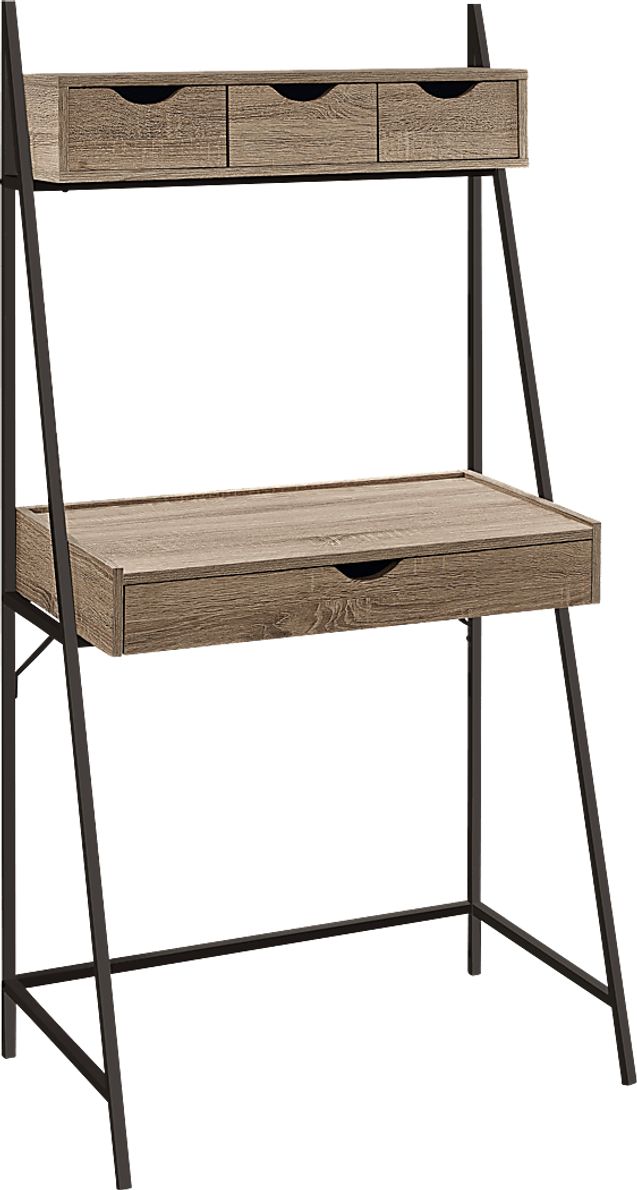 Hanoverway Beige Colors,Light Wood,White Desk - Rooms To Go