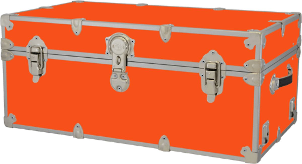 Happy Camper Orange Colors Orange,Red Sticker Trunk | Rooms to Go
