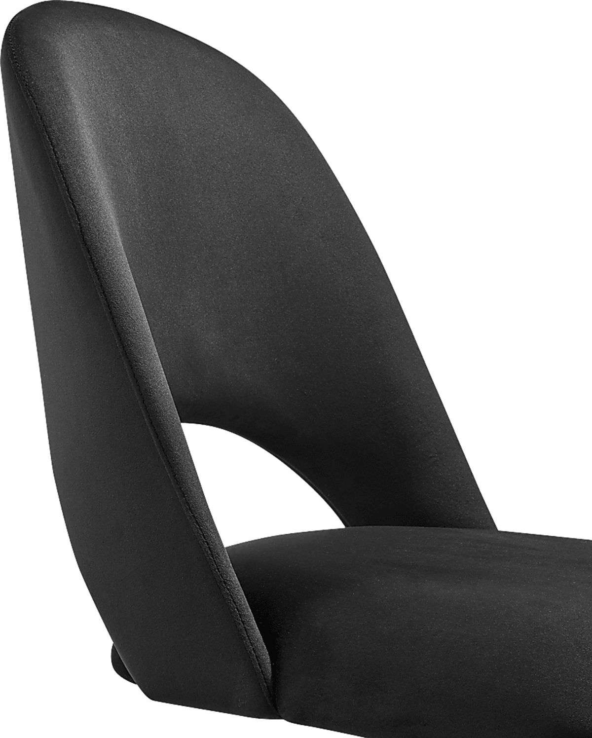 Hardesty Black Velvet Plush Desk Chair | Rooms to Go